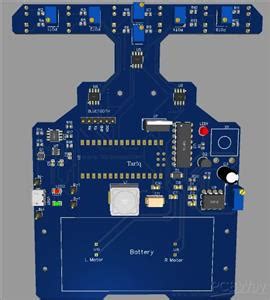 Single PCB Line Follower And Bluetooth Control Robot Share Project PCBWay