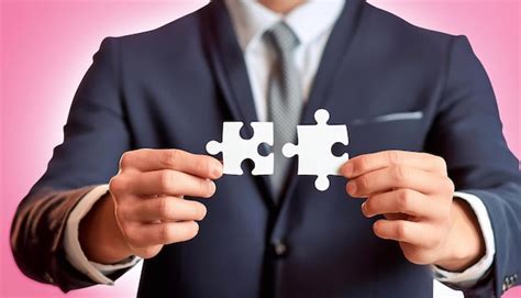 Hands Connecting Puzzle Partnership Cooperation Teamwork Concept Premium Ai Generated Image