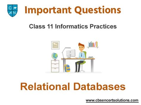 Relational Databases Class 11 Informatics Practices Important Questions