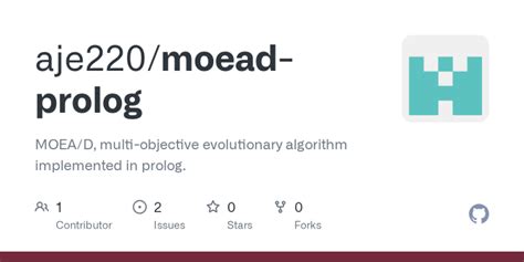 Github Aje220moead Prolog Moead Multi Objective Evolutionary Algorithm Implemented In