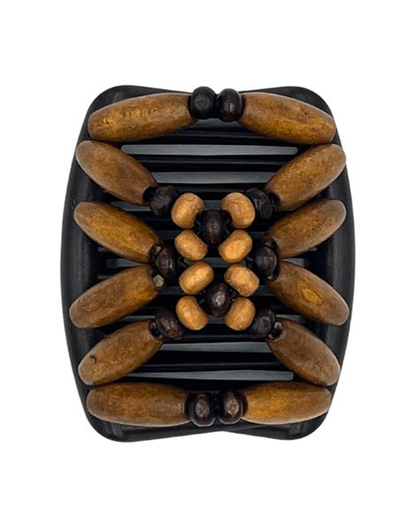 Small Wood Dark Tan Brown Brown Combs Hair Magic Original