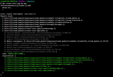 Reactjs React Error Cannot Find Module Core Util Is Stack Overflow