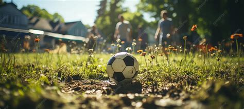 Premium Ai Image Soccer Spirit A Walker Kicking A Soccer Ball On A