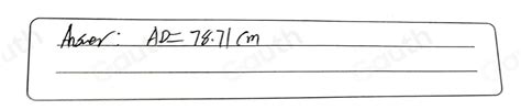 solved calculate the length of edge ad in the triangle based pyramid
