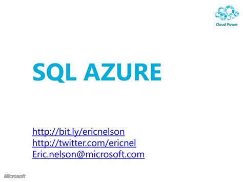 Ppt Sql Azure Powerpoint Presentation Free Download Id2716693