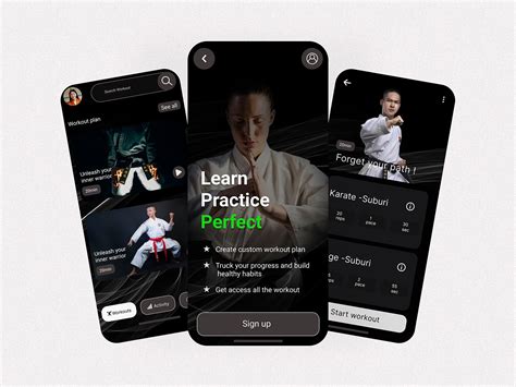 Karate App Ui Design Behance