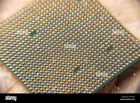 Macro Shot Of Central Processing Unit CPU Stock Photo Alamy