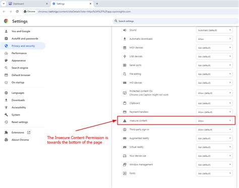 chrome insecure download blocked issue — ops insights user