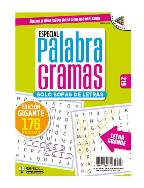 Especial Palabragramas Ediycon Kyosco Virtual Revistas Pasatiempos