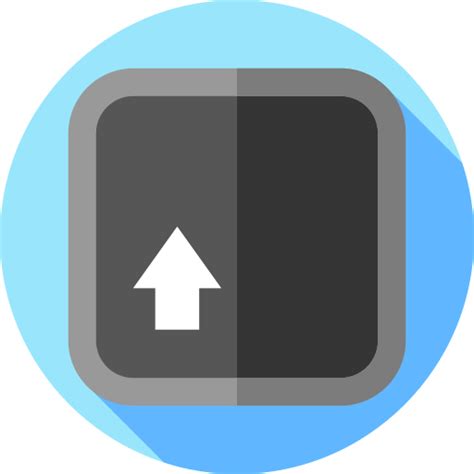 Shift Flat Circular Flat Icon