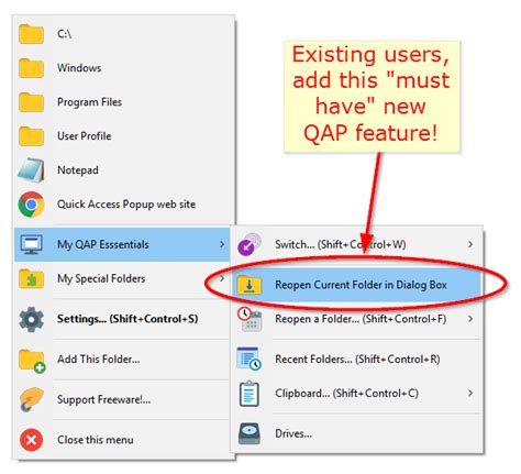 Whats New In Quick Access Popup V84 And V85 Quick Access Popup