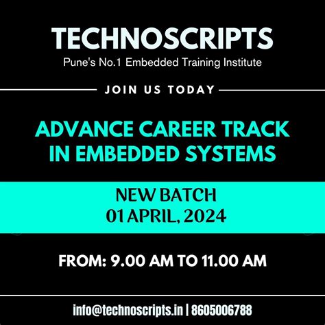 New Batch Course Training Fresh Classes Course Institute Placements Pune Embedded