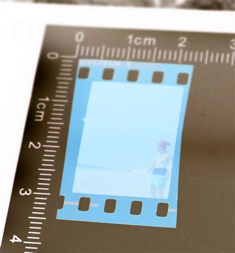 Tolles Altes Kleines Farbnegativ Frau Am Strand Nackt Busen Nr Oldthing