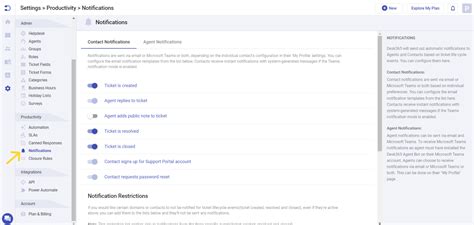 Configuring Agent Notifications In Desk Desk