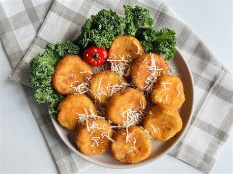 Home Made Potato Croquettes Mashed Potatoes Balls With Grated