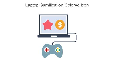 Laptop Gamification Colored Icon In Powerpoint Pptx Png And Editable Eps Format PPT Slide