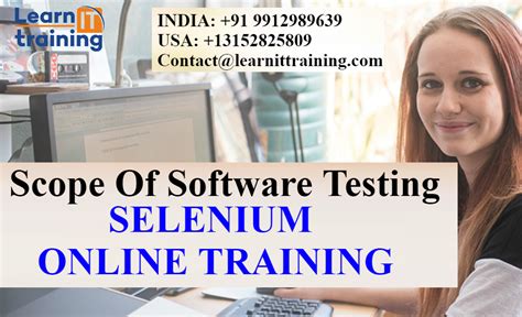 Testing Tools Online Training Selenium Online Future Scope Of Software Testing And Training
