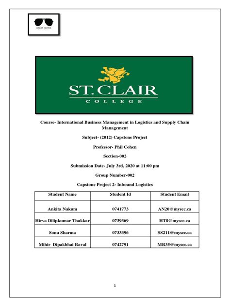 Capstone Project 2 Pdf Pdf Cargo Freight Transport