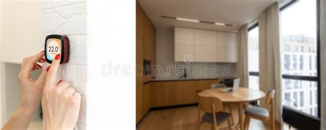 Woman Using Smartphone To Control Home Connectivity Interface Stock Image Image Of Device