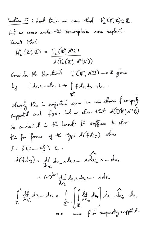 Lecture Differential Topology Studocu