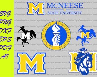 Mcneese University Logo Svg Etsy