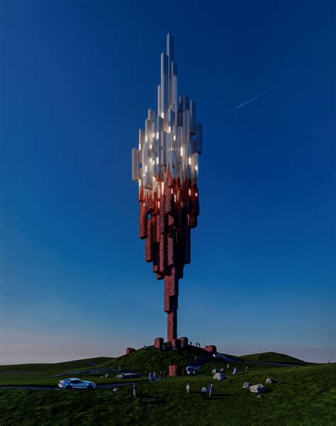 Block Chain Building By Veliz Arquitecto Visualization