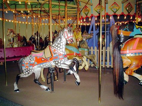 Dentzel Carousel Horse Rearing Dapple Grey By Princes Milady Via