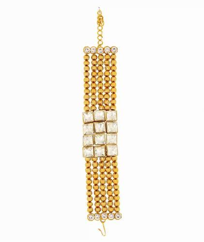 Adoreva Gold White Coloured Alloy Stone Bracelet At Best Price In Mumbai