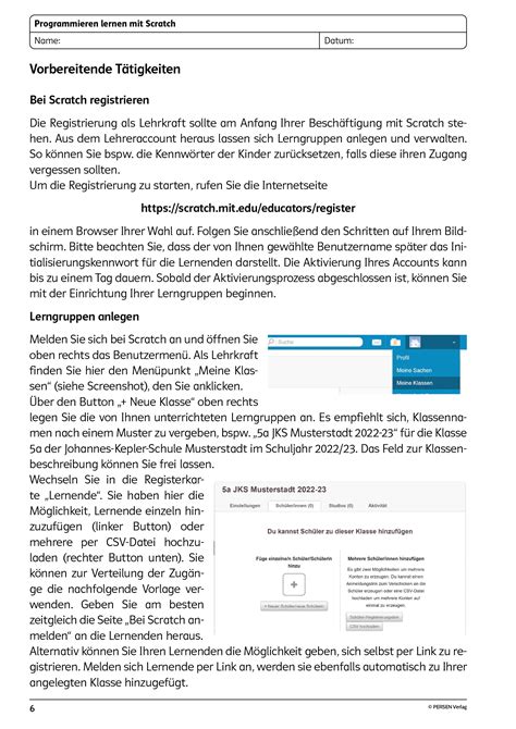 Sekundarstufe Unterrichtsmaterial Informatik Programmieren Lernen Mit Scratch Kleine Spiele Und