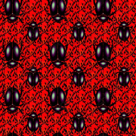 Seamless Pattern Of A Scarab Beetles Vector Insect In Shiny Stock Vector 6203420 Crushpixel