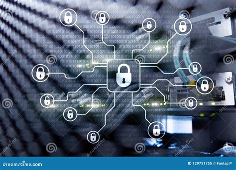 Cyber Security Data Protection Information Privacy Internet And Technology Concept Stock