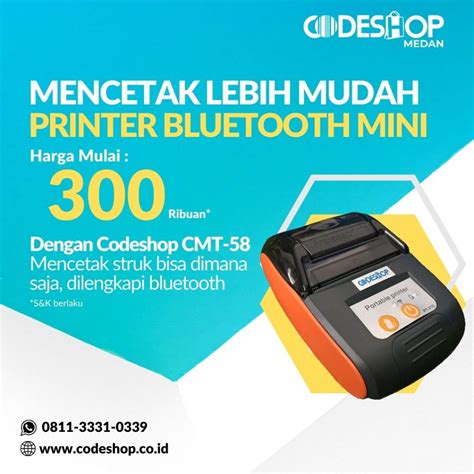 Printer Struk Bluetooth Memiliki Banyak Keunggulan Toko Alat Kasir Barcode Scanner Dan