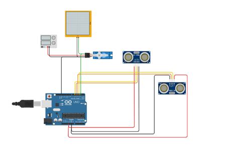 Circuit Design Copy Of Smart Dustbin Tinkercad