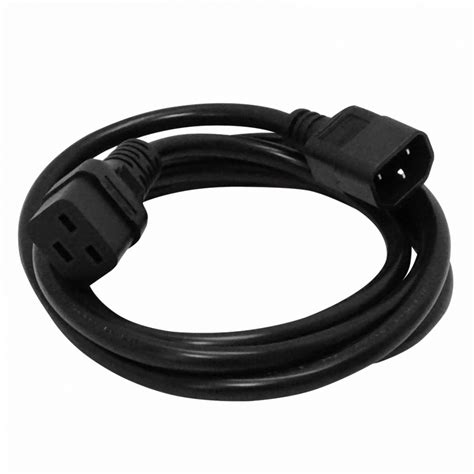 Ccmd Negro C14 Macho C19 Hembra Cable De Poder 10a 1 5 1 8mt