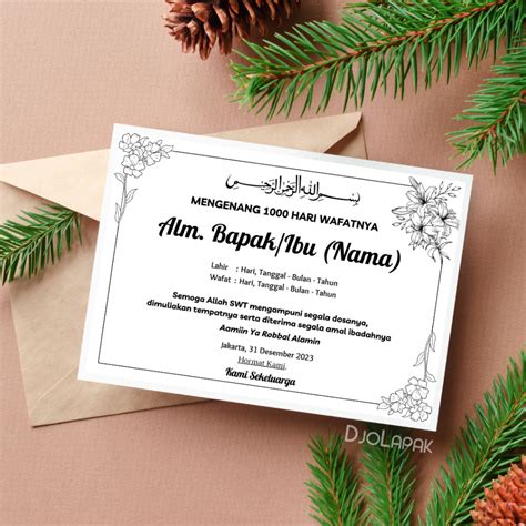 Jual Kertas Nasi Kotak Mengenang Meninggal 7401001000 Hari Wafat
