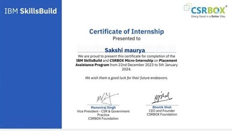 Sakshi Maurya On Linkedin I Am Thrilled And Very Happy To Announce That I Have Completed My Ibm…