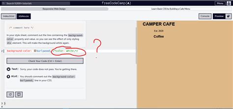 Learn Basic Css By Building A Cafe Menu Step 22 Html Css The