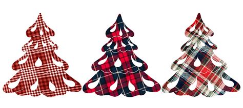 체크 장식 빨간 배경에 세 장식 크리스마스 트리 장식 요소 자석 스티커로 사용할 수 있습니다 잘라 장식으로 전환 그림 엽서로 사용 0명에 대한 스톡 벡터 아트 및 기타