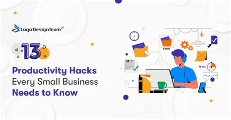 13 Productivity Hacks Every Small Business Needs To Know Logo Design Team