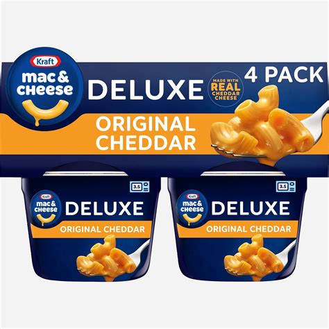Kraft Deluxe Mac And Cheese 4 Cups For Easy Dinner Or