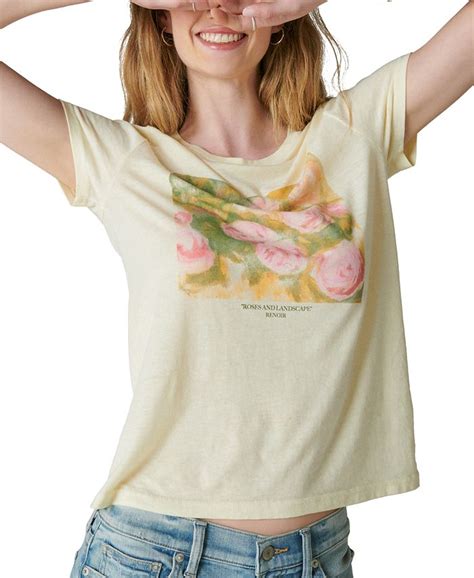 Lucky Brand Womens Renior Crewneck T Shirt Macys