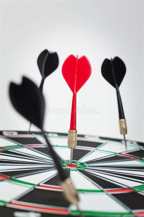 Dart Hit The Centre Of Target Stock Photo Image Of Play Concept 21961892
