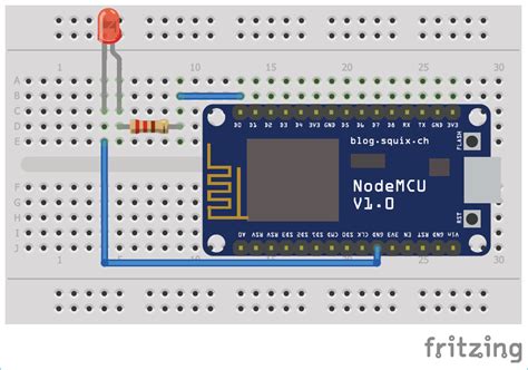 how to build nodemcu webserver and control an led from a webpage