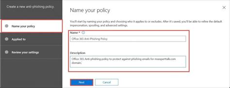 Office 365 Anti Phishing Policy How To Enable Anti Phishing Settings