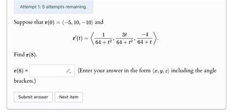 Solved Attempt 1 5 ﻿attempts Remainingsuppose That