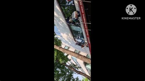 청소마스터 외벽 유리창 로프 청소 Youtube