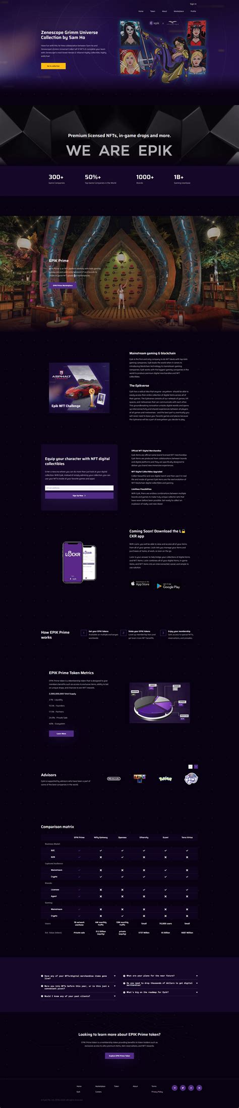 NFT Landing Page UI UX Design On Behance NFT Landing Page UI UX Design On Behance