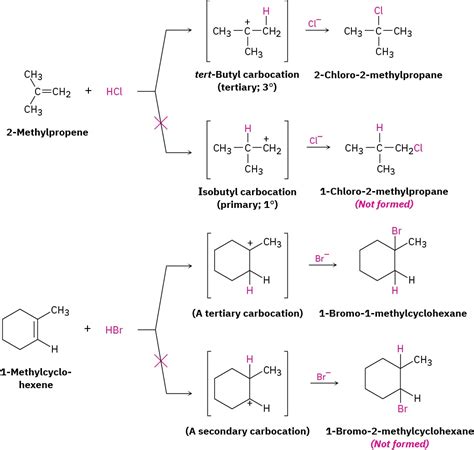 Orientation Of Electrophilic Additions Markovnikovs Rule Organic Chemistry OpenStax