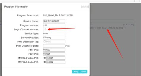 Configure ISDB T Virtual Channel Table