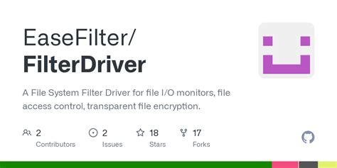Github Easefilter Filterdriver A File System Filter Driver For File I O Monitors File Access
